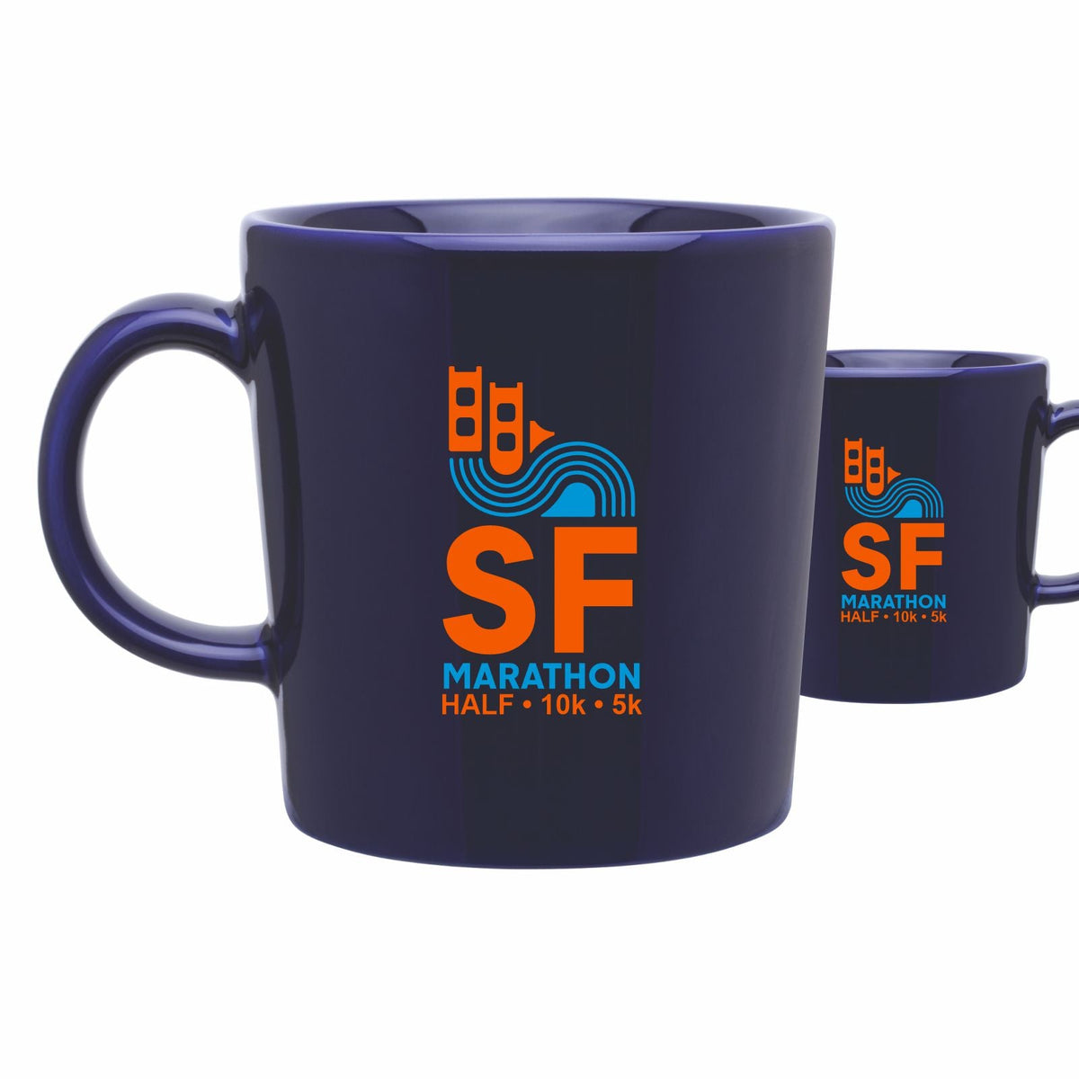 SFM Mug -Cobalt 14 oz- Logo – The San Francisco Marathon Official Store